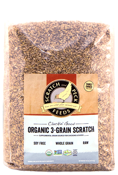 Scratch & Peck 3 Grain Organic Scratch- 10lb — River Feeds